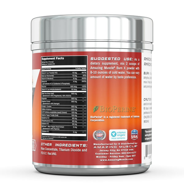Amazing Muscle Burn X Powder Fruit Punch – Vitaminshub